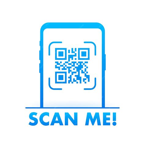 Premium Vector Qr Code For Smartphone Inscription Scan Me With Smartphone Icon Qr Code For Payment