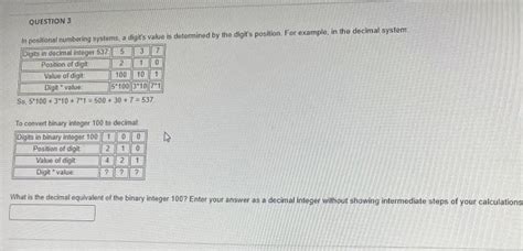 solved question 3 in nosilional numbering systems a digit s