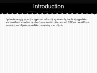 Quick Python Reference PPT