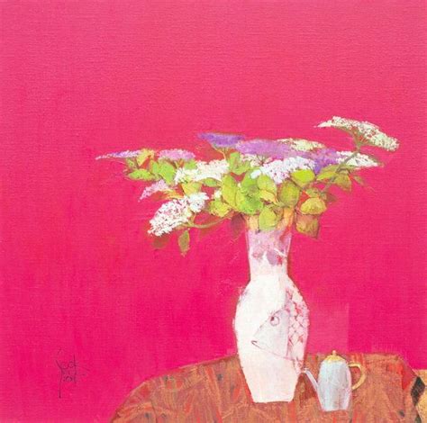 천만 가지 아름다움 되새기며 추상 꽃 그림 유화 캔버스 아트