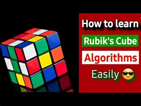 Rubik S Cube How To Learn Rubik S Cube Algorithms Easily Rubiks Cube Algorithms YouTube
