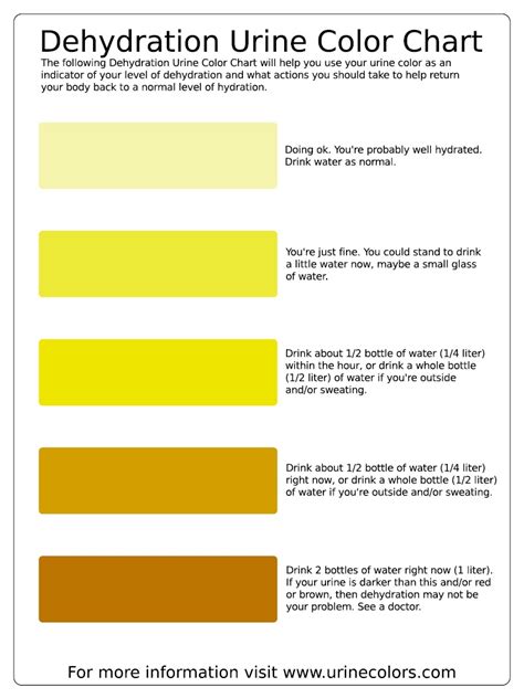 Urine Colour Dehydration Chart At Frank Drake Blog
