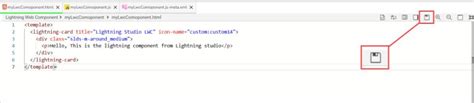 create lightning web component in salesforce developer console