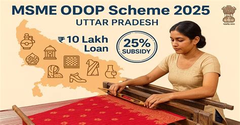 Msme Odop Scheme 2025 Loan Subsidy And Benefits In Uttar Pradesh