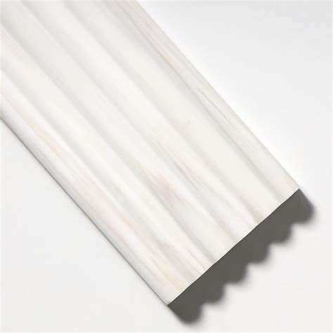 Bianco Dolomiti Classic Honed Flute Trim Marble Tile