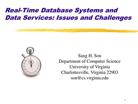 Ppt Real Time Database Systems And Data Services Issues And