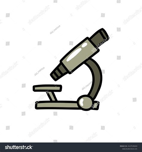 Microscope Doodle Icon Vector Illustration Stock Vector Royalty Free 2127539243 Shutterstock