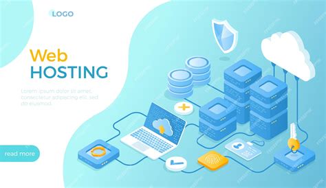 Premium Vector Web Hosting Loud Computing Storage Database Network Connection Hosting Servers