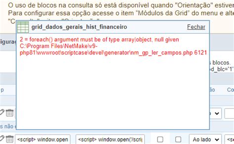 Grid Quebrando Sem Motivo Aparente General Scriptcase Low Code