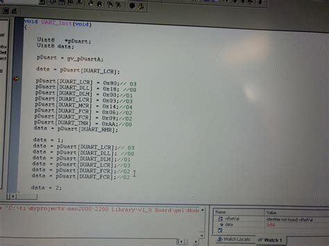 tl16c752c not able to get rx data out of device always returns zeros