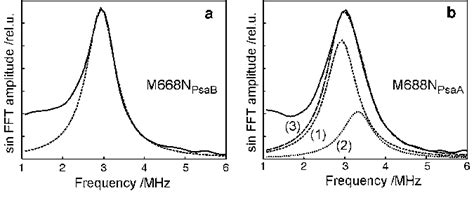 Spectral Analysis Of ESEEM Sin FFT Amplitudes A The Best Fit Of The Download Scientific