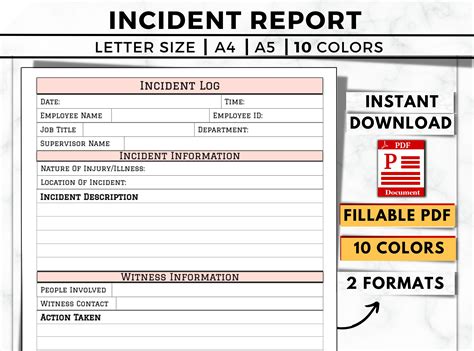 Sample Employee Incident Report Letter