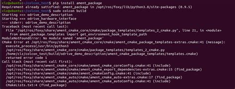 ModuleNotFoundError No module named ament package 不是pip isntall的问题 鱼香ROS
