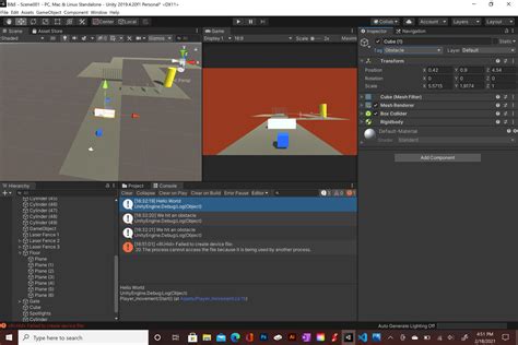 visual studio - How do I properly apply functions in 'if-statement' to a specific game object ...
