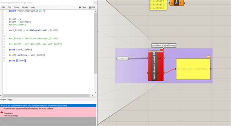 Grasshopper Python How Rhinolist Sort Method Double