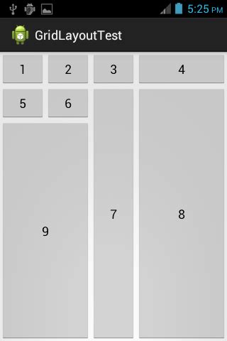 Xml Android GridLayout Of Buttons With No Gaps Stack Overflow