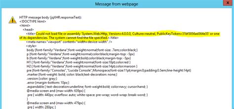 C Could Not Load File Or Assembly System Web Version Culture Neutral