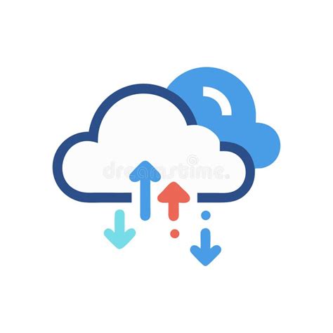 Cloud Migration Technology Icon Stock Vector Illustration Of System Icon 351630390