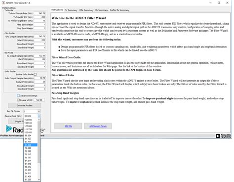 Allowed Reference Values In Tes For The Ad9528 Qanda Tes Gui And Api