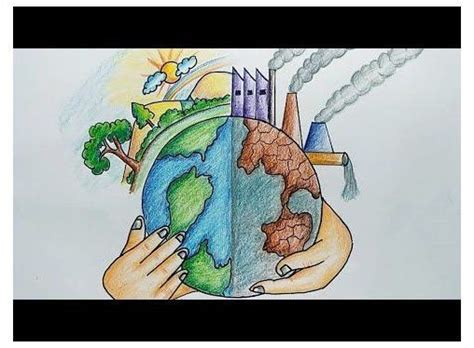 World Environment Day Easy Drawing How To Draw Save Environment Save Earth Poster Save