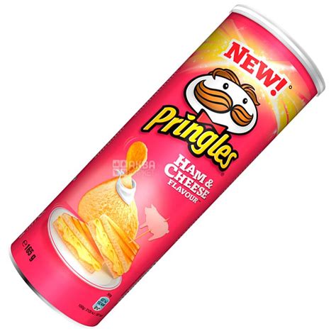 Купить Pringles, 165 г, Чипсы картофельные, Ham & Cheese, тубус в ...