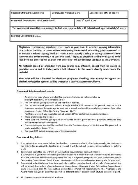Ecommerce Coursework Assignment Uk University Bsc Final Year Pdf Personal Computers