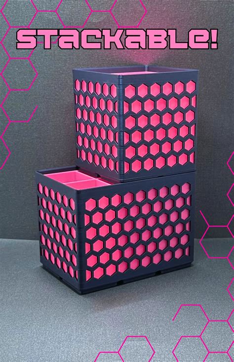 Gridfinity Bin 3x2x12 Hex Optional Insert 3d Model By Pink 3dp On Thangs