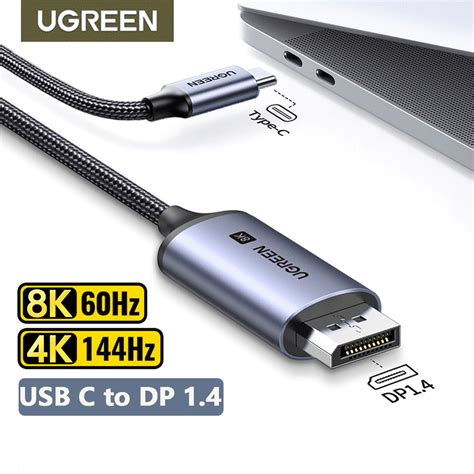 Cáp Type C Ra Displayport Cáp Type C To Displayport 1 4 Tần Số Quét 8K 60Hz Và 4K 144Hz