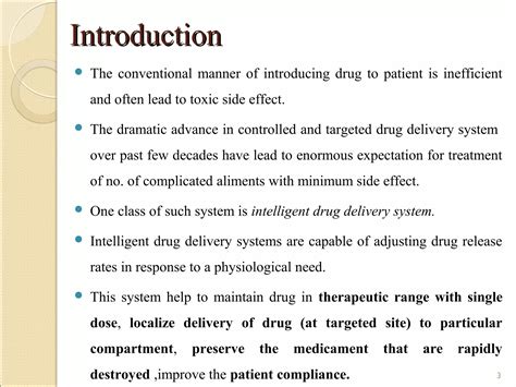 Intelligent Drug Delivery System Ppt Chemistry Science