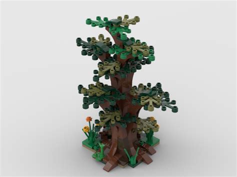 Lego Moc Tree And Bench By Fantasts Rebrickable Build With Lego