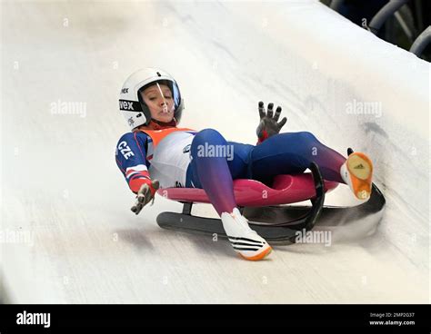 Tereza Noskova Of The Czech Republic Falls During A Team Relay Race