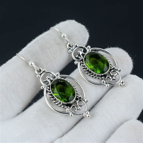 Peridot Earrings Etsy