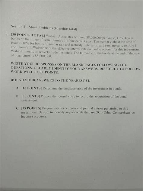 Solved Section 2 Short Problems 60 Points Total 9 130