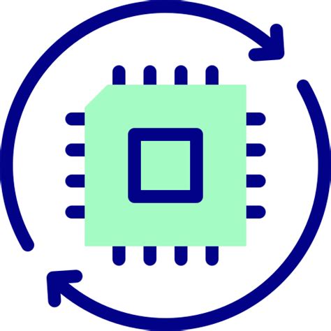 Processor Detailed Mixed Lineal Color Icon