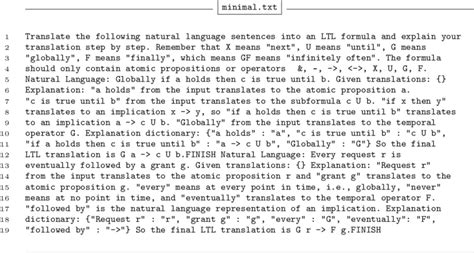 Prompt With Minimal Domain Knowledge Of Ltl Download Scientific Diagram