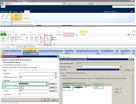 solutions for ax dev ep export data in enterprise portal page to