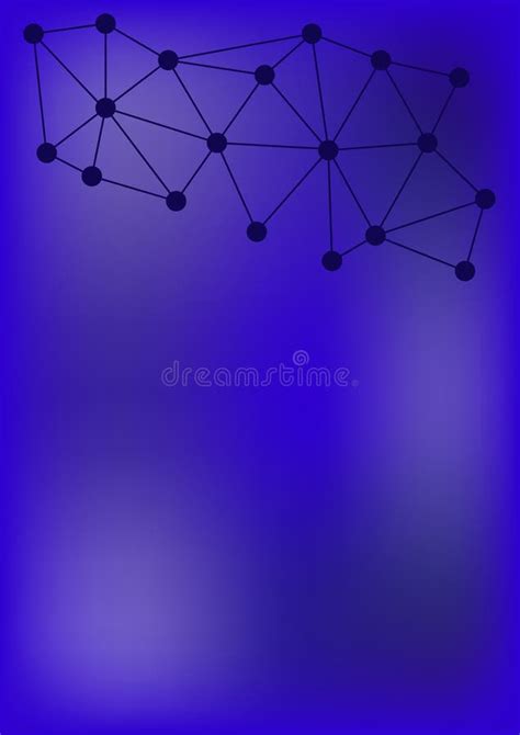 Illustration Vector Abstract Wave Motion Pattern And Dynamic Mesh Line On Dark Blue Background