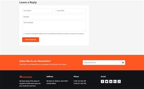 Gym Boxer Gym Fitness Html5 Bootstrap Landing Page Template Website
