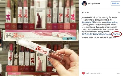 Sample Social Media Post About Influenster Campaign