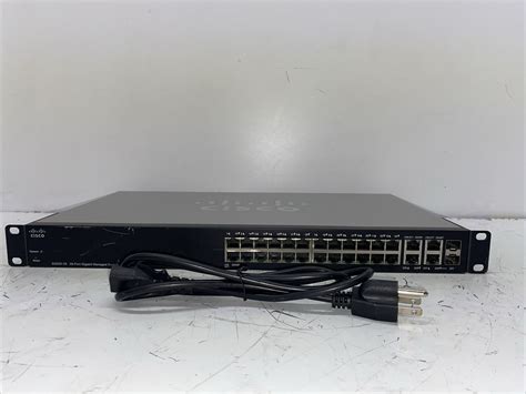 Used Cisco SG300 28 28 Port 10 100 1000 Gigabit Managed Ethernet Switch SRW2024 K9 V2 UBB Threads