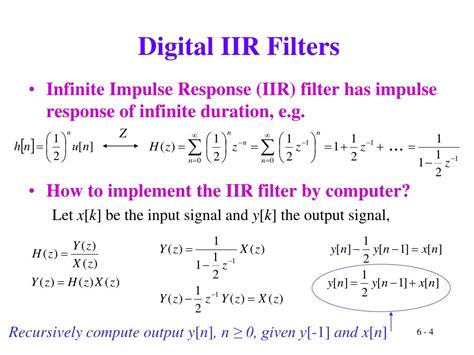 Ppt Infinite Impulse Response Filters Powerpoint Presentation Free