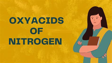 Oxyacids Of Nitrogen Chemistry Online Classes Intermediate Chemistry Class Youtube