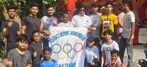 On International Olympic Day With District Olympic Secretary Narender