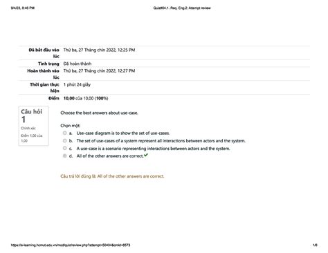 Quiz 4 Requirements Software Engineering Studocu