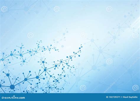 Abstract Medical Background With Molecular Lattice Stock Illustration Illustration Of