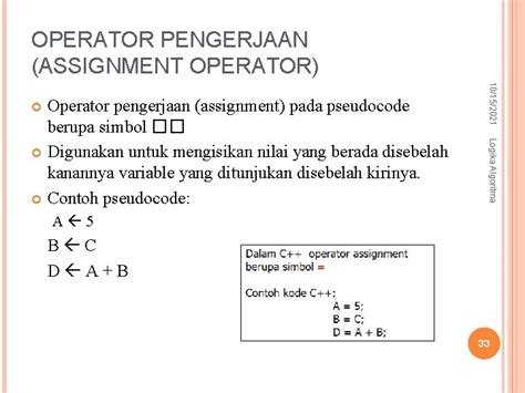 10152021 Logika Algoritma Pseudocode Tipe Data Variabel Dan