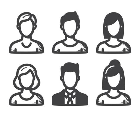 User Icon Vector Set Profile And People Silhouette Collection People Icon Set Person Icon