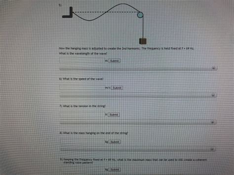solved a standing wave pattern is created on a string with
