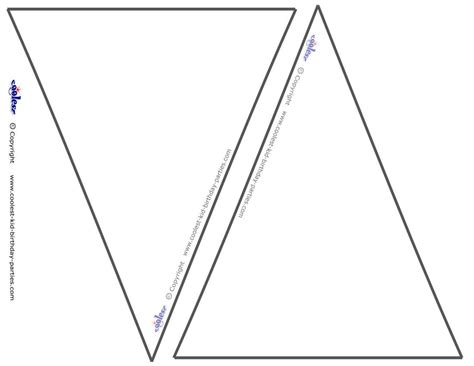 Pennant Flag Template