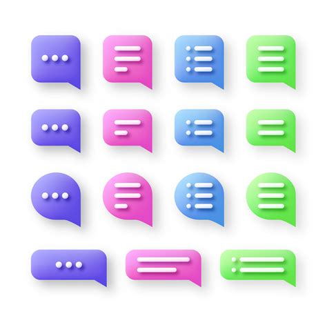 Speech Bubble 3d Icon Vector Illustration Communication Dialog Bubble 22837581 Vector Art At